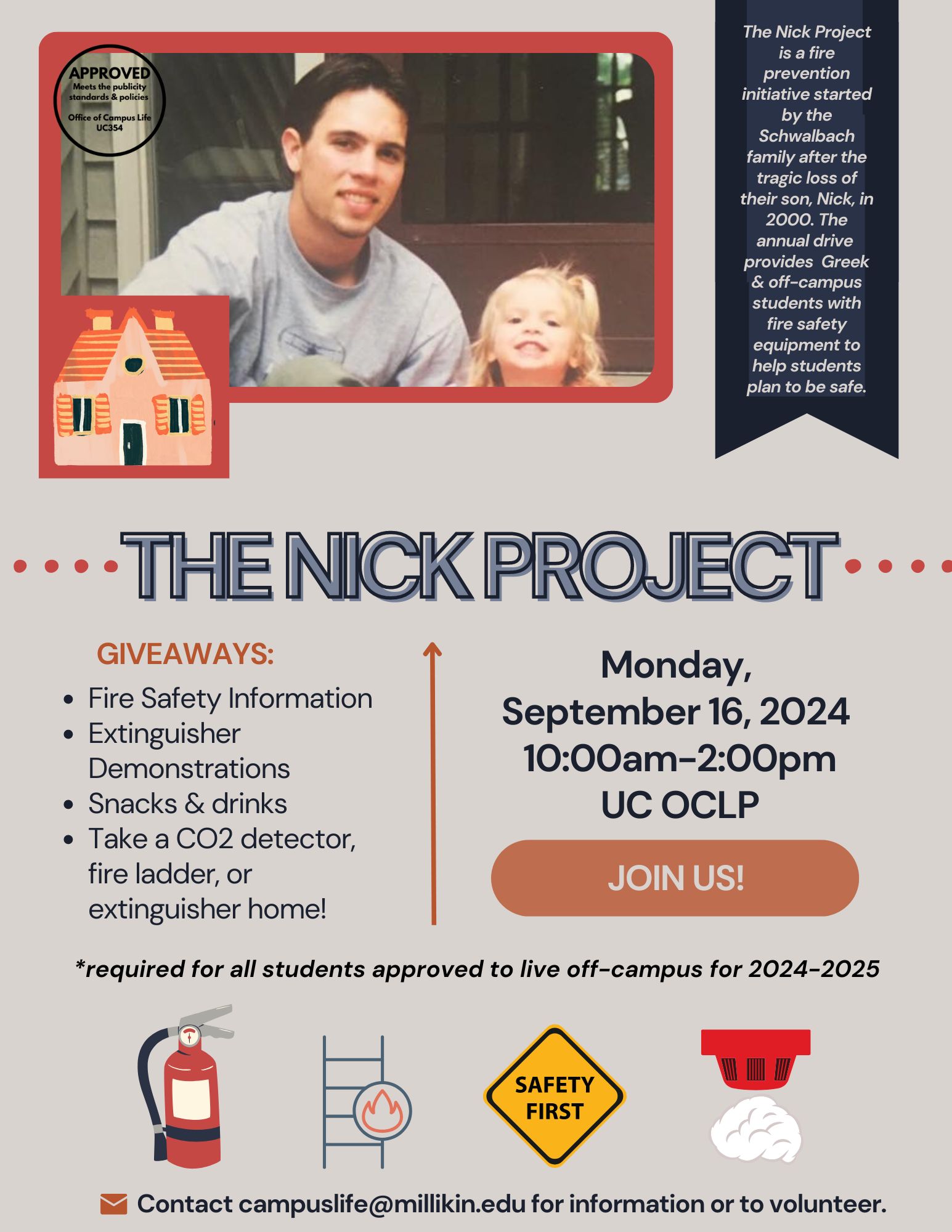 The Nick Project returns to promote fire safety awareness on Millikin’s campus | Millikin University